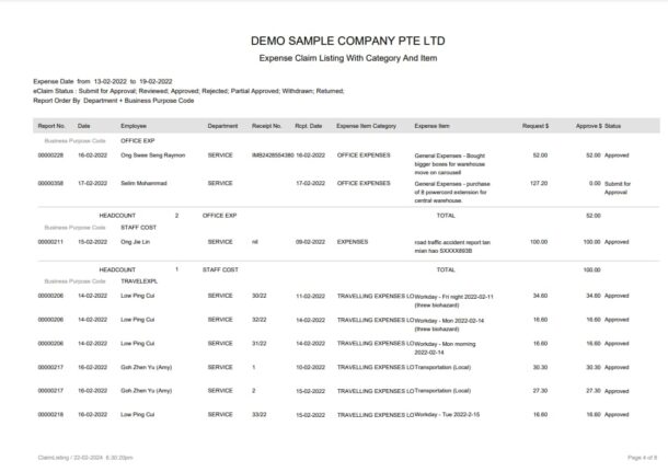 5 Essential Expense Claim Management Reports in Singapore - Opensoft HR